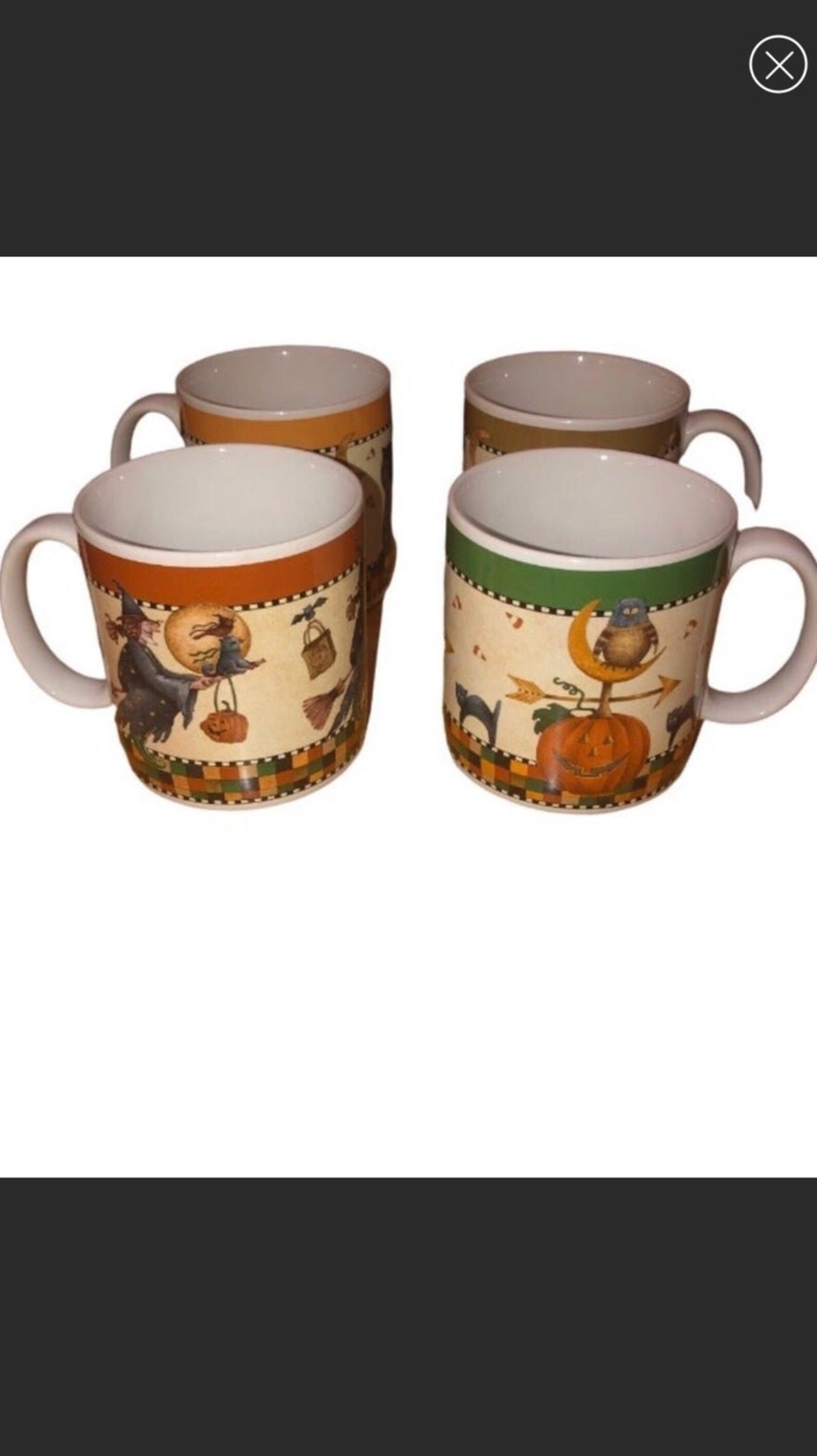 Vintage SAKURA Debbie Mumm 1998 Fall Halloween Coffee Tea Hot - Etsy