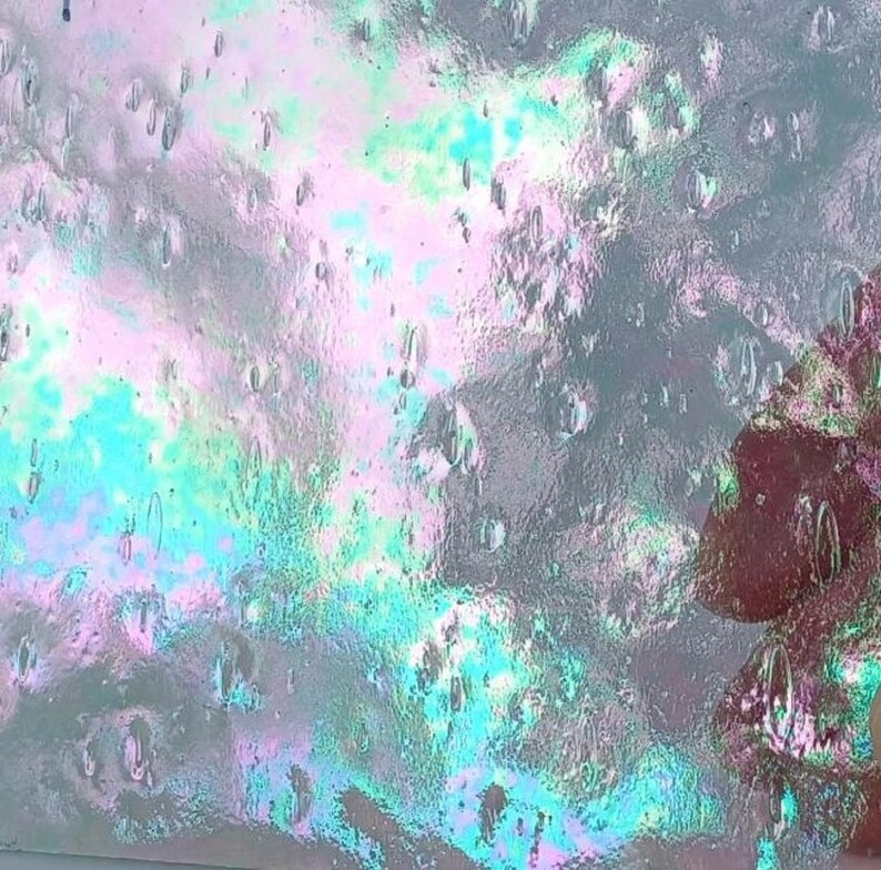 Clear Iridescent Seedy Glass Sheets IG 4 - Etsy