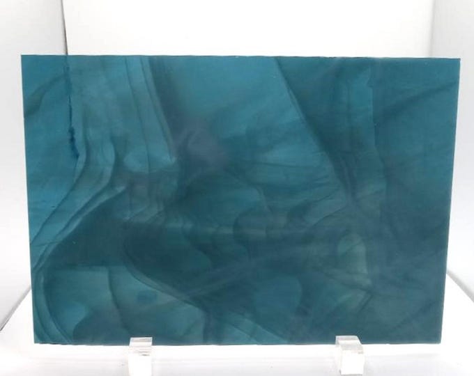 Spectrum Steel Blue/gray Wispy Opalescent Glass (G-119) - Etsy