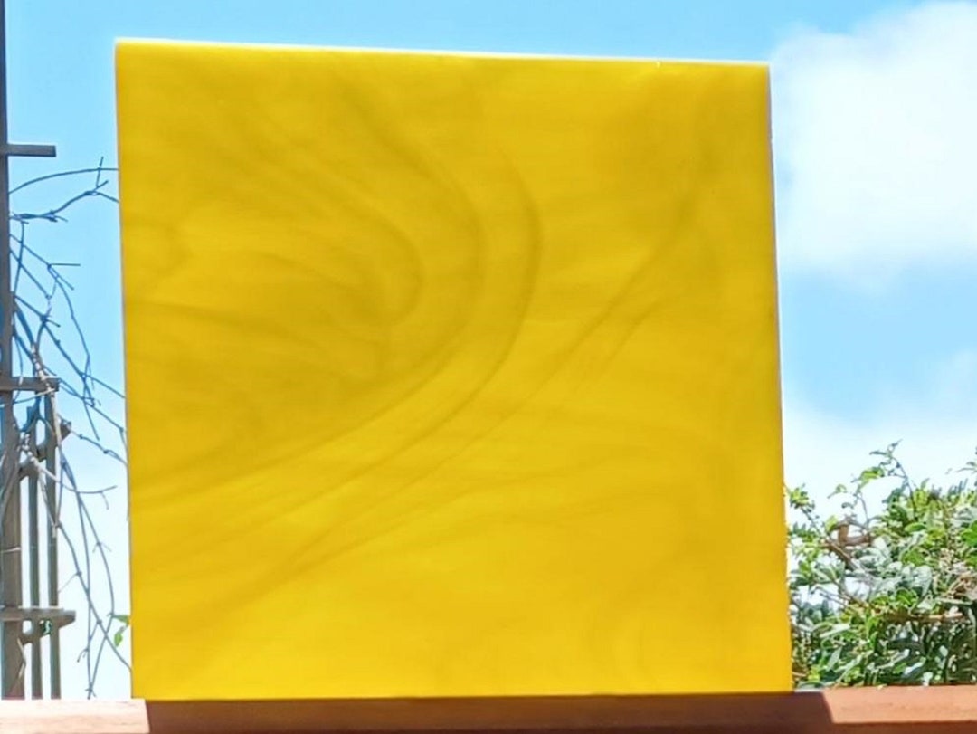 Spectrum Sunflower Yellow Opalescent Glass Sheet G14 - Etsy