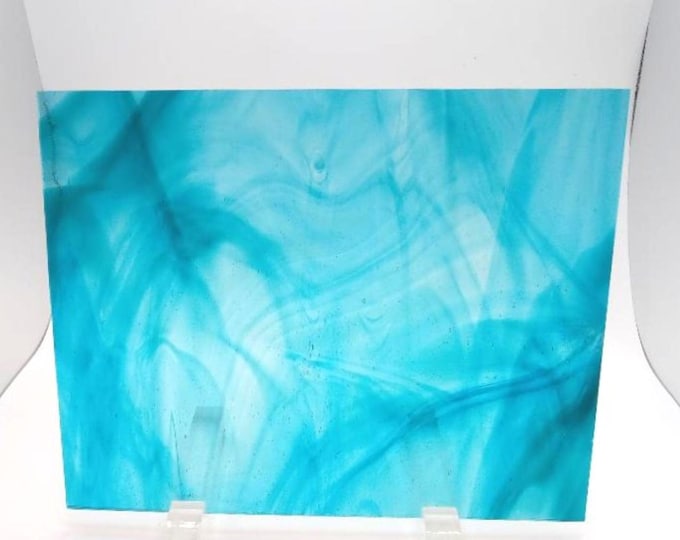 Spectrum Aqua Blue/clear Baroque Glass (G-177) - Etsy