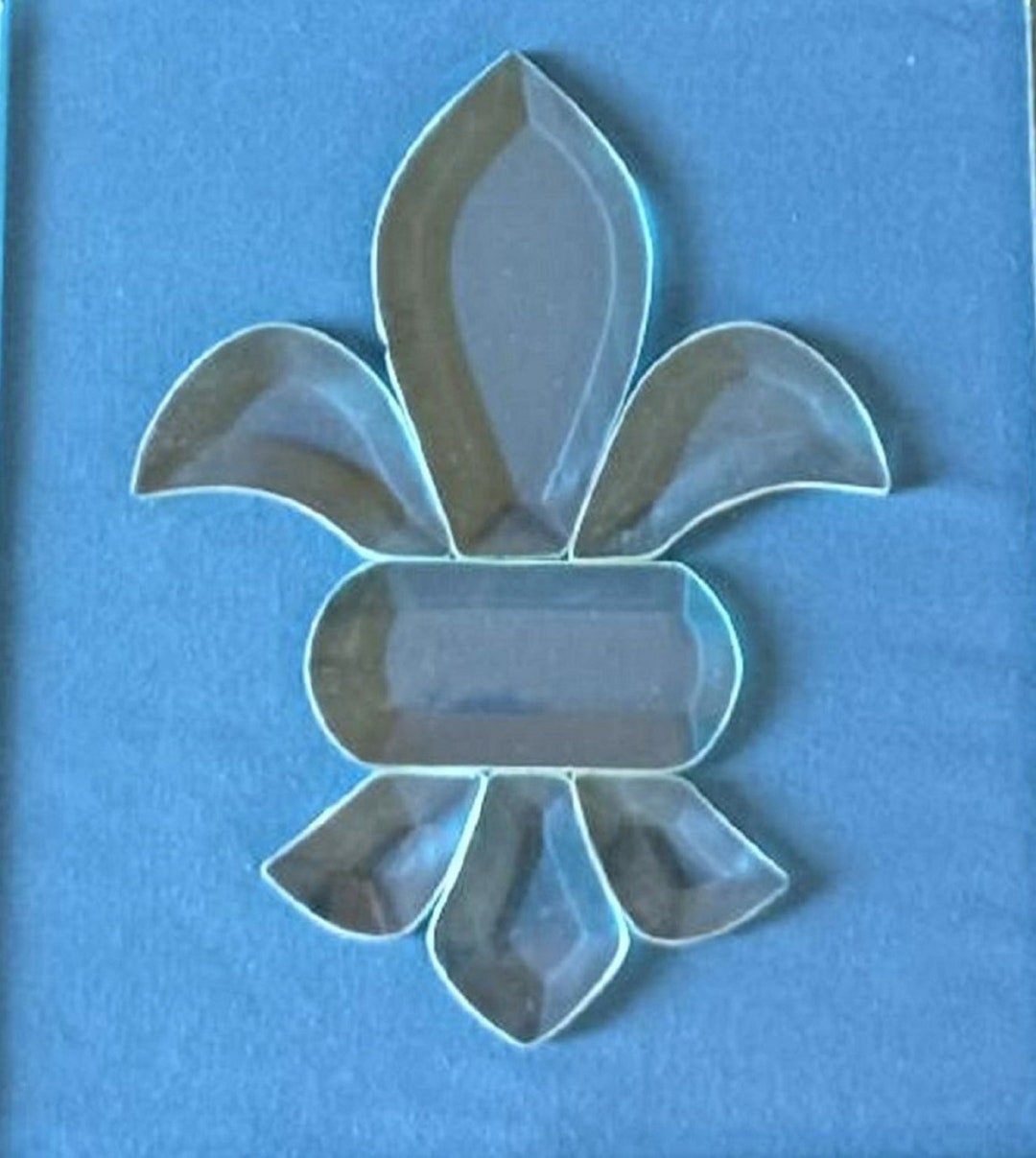 Fleur-de-lis Clear Beveled Glass Cluster (AZ - 3) - Etsy