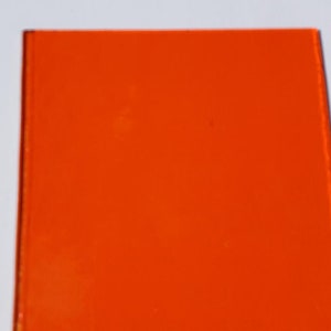 Spectrum Orange Transparent Cathedral Glass Sheet G 20 - Etsy