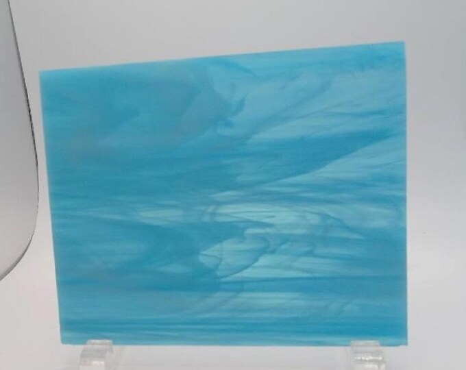 Spectrum Sky Blue Wispy Opalescent Glass (G-115) - Etsy