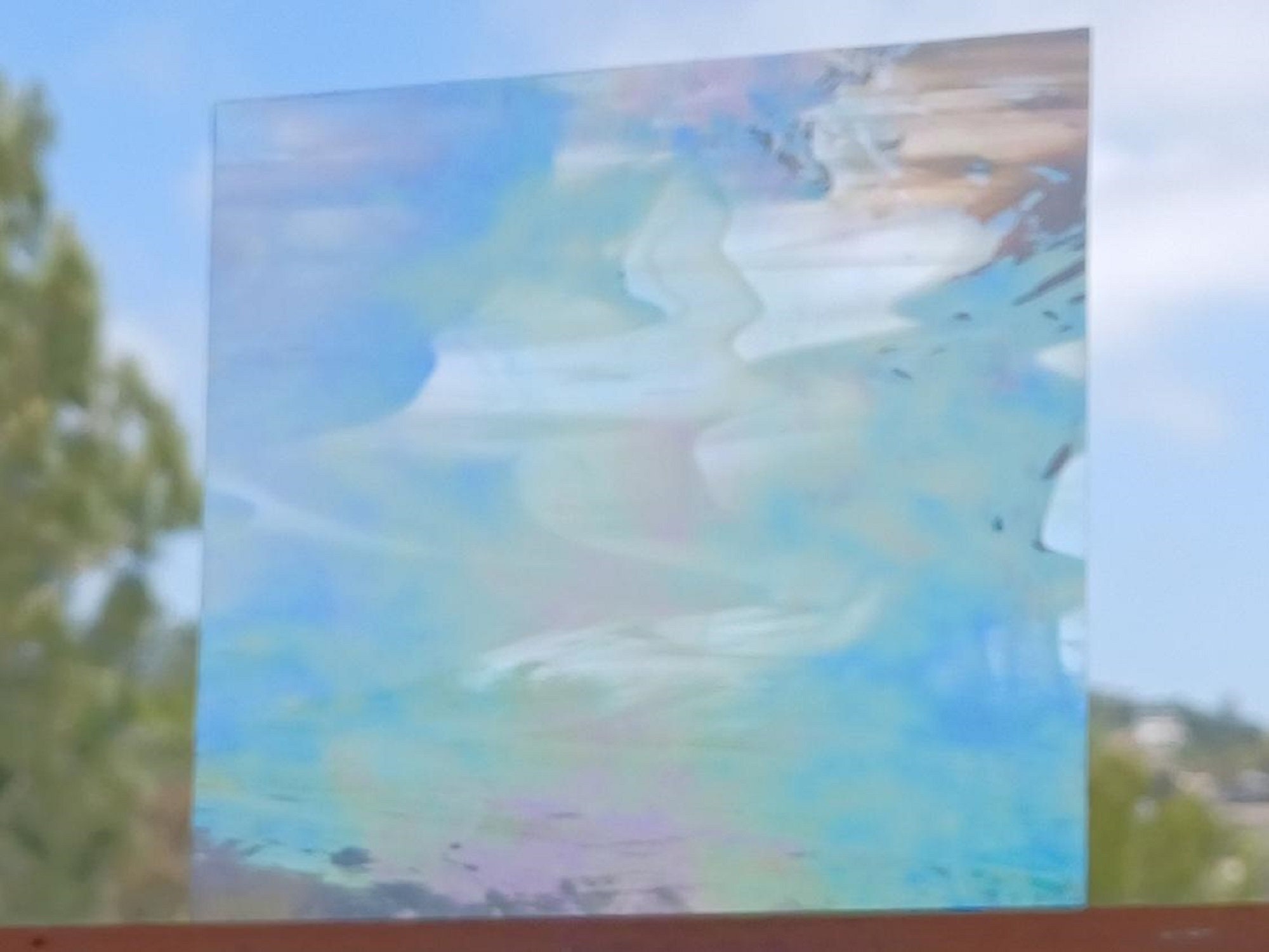 Rare Spectrum Iridescent Wispy White Glass Sheets IR-13 - Etsy