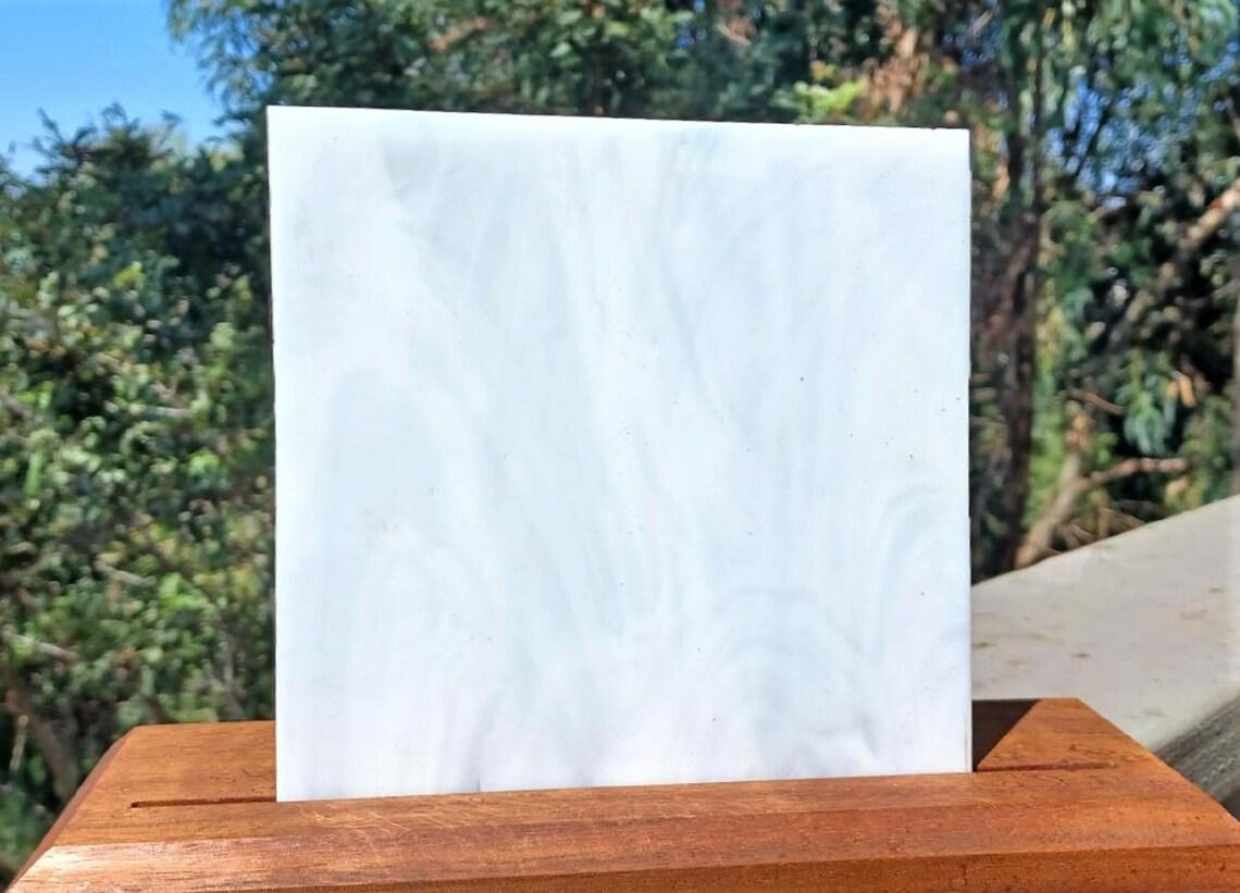 Spectrum Pearl White Opalescent Glass Sheets (G-74) - Etsy