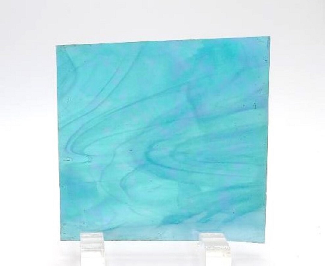 Rare Spectrum Sky Blue/white Iridescent Wispy Glass IR-20 - Etsy