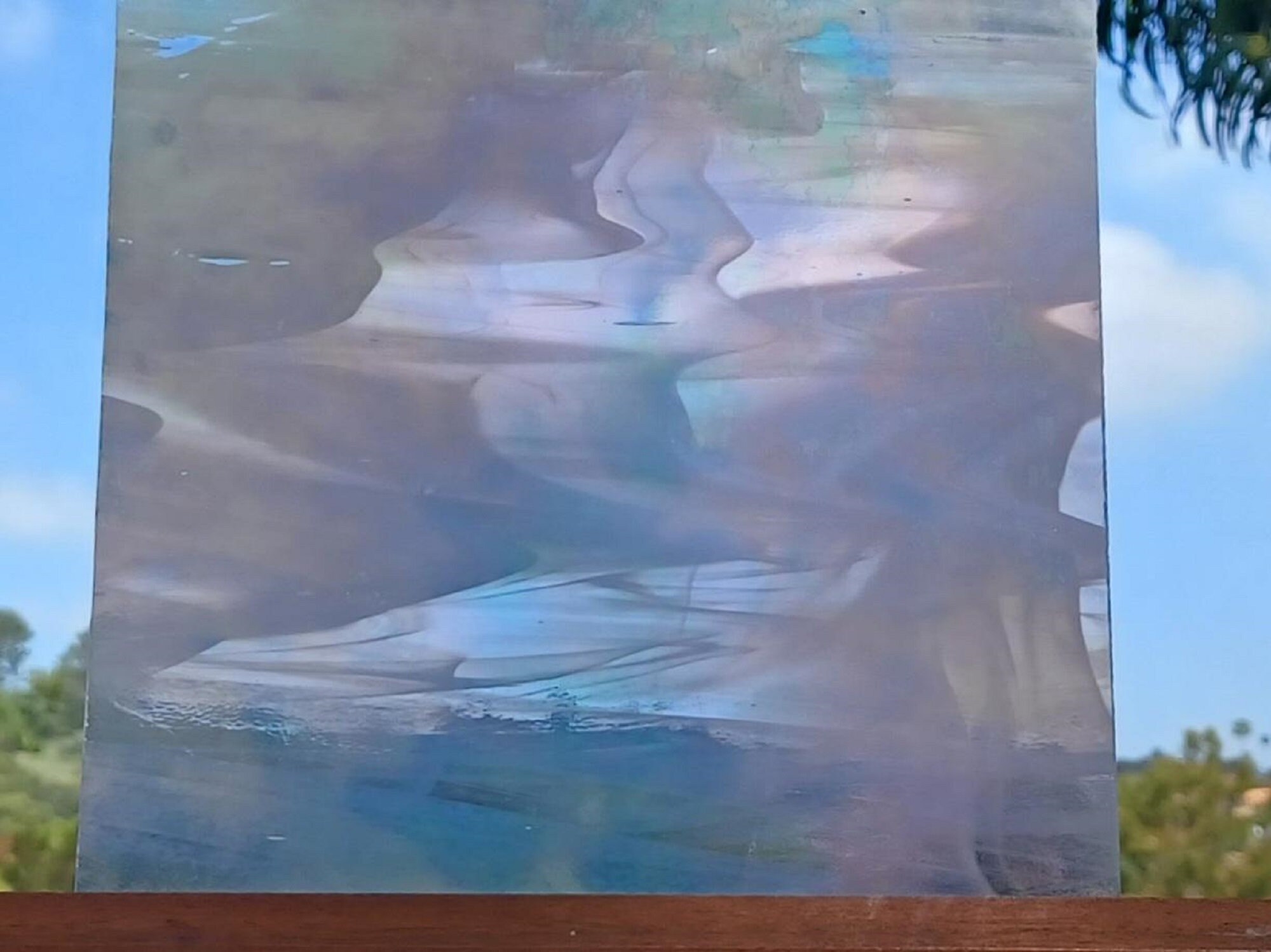 Rare Spectrum Iridescent Wispy White Glass Sheets IR-13 - Etsy