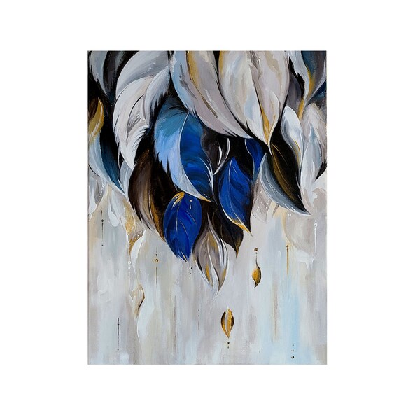 Feather Painting - Etsy