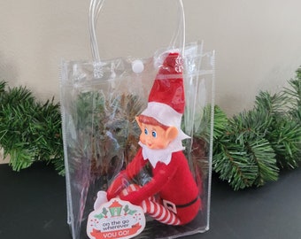 Elf Transport Jar Plastic Carrier Christmas Magic Do Not Touch Travel ...