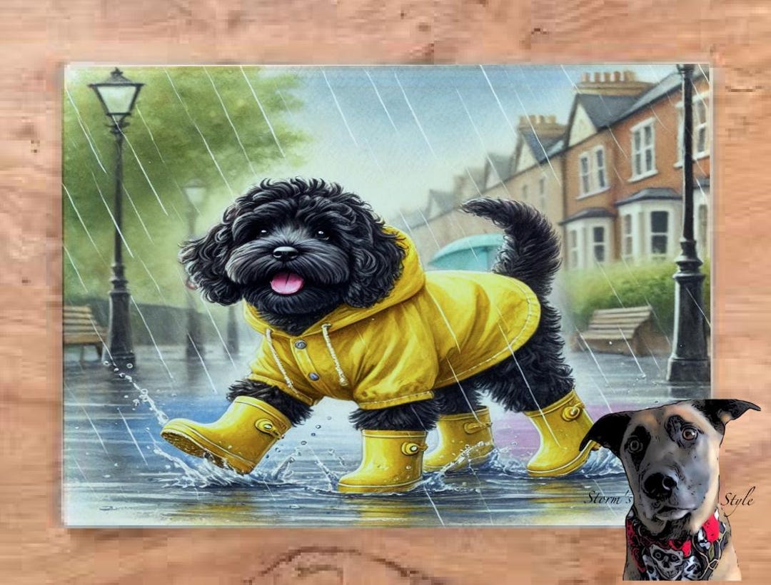 Cockapoo Glass Chopping/cutting Boards - 9 Designs - Etsy UK