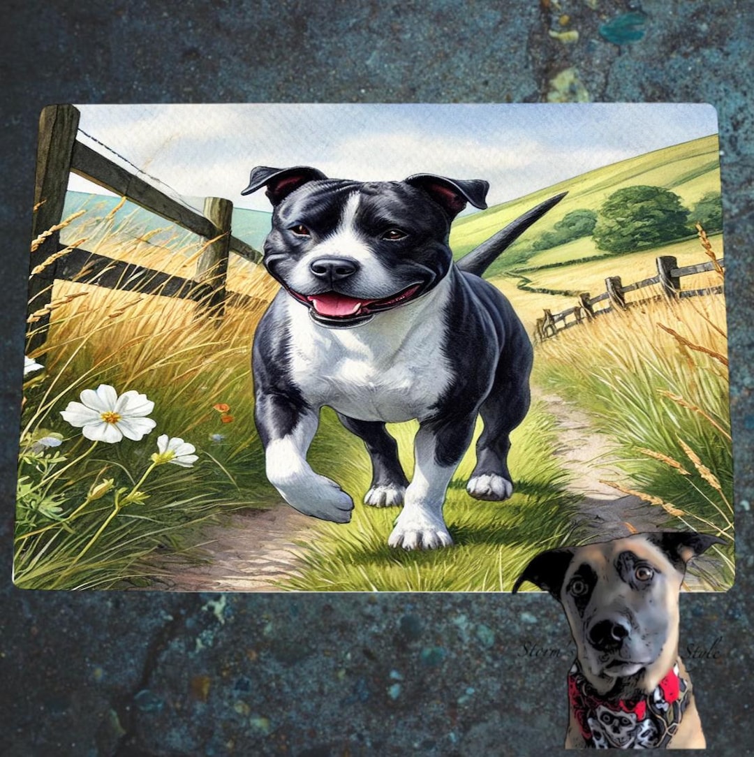 Staffordshire Bull Terrier - Staffie - Glass Chopping/cutting Boards ...