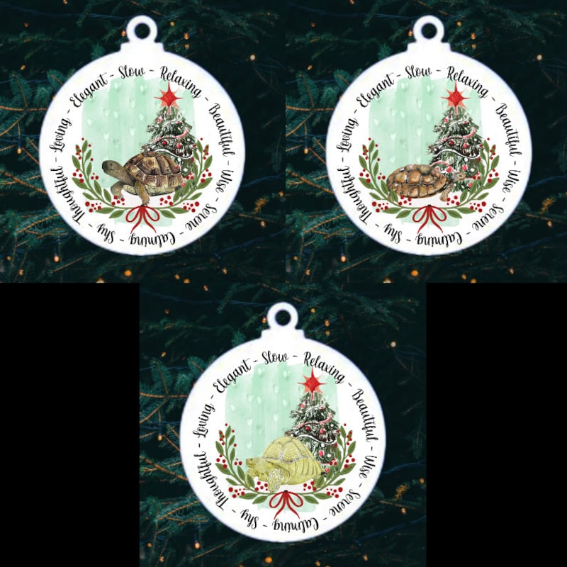 Tortoise Tree Ornaments - Etsy UK
