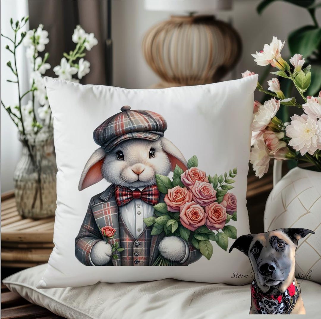Rabbit Cushions - 25 Designs Available - Etsy