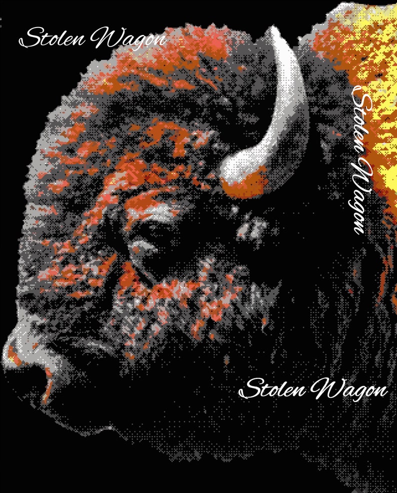 Buffalo Svg, Pixel Art, Bison Svg, Sublimation, Cricut, Silhouette - Etsy