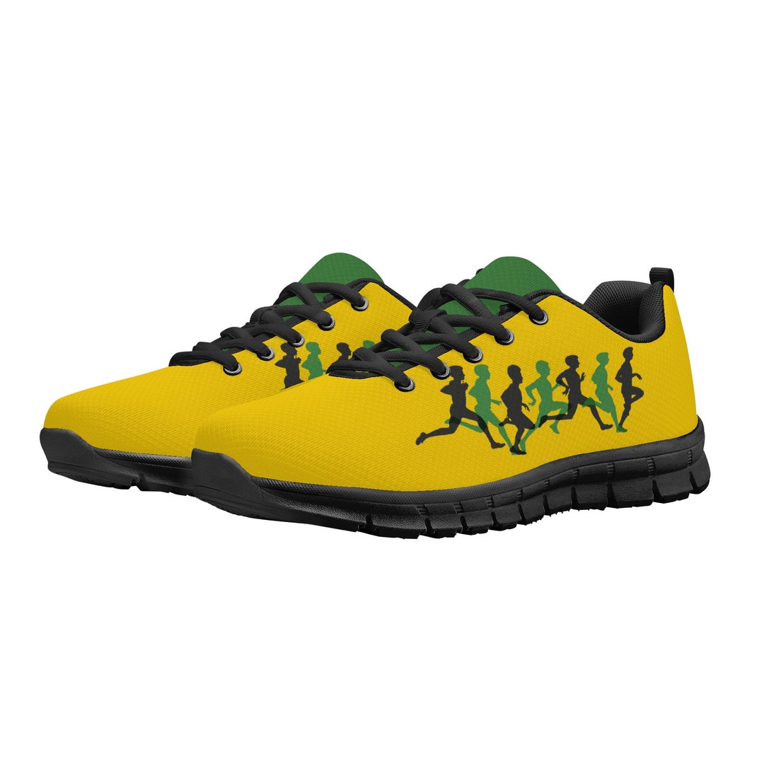 Unique Men's Running Shoes Yellow Men's Sneakers - Etsy
