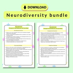 Neurodiversity Questions for Self Reflection/positive Affirmations for ...