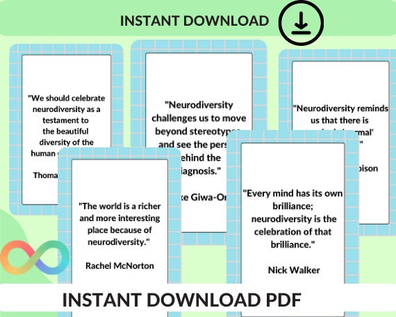 Neurodivergent Inspirational Quotes, Neurodiversity Flashcards ...