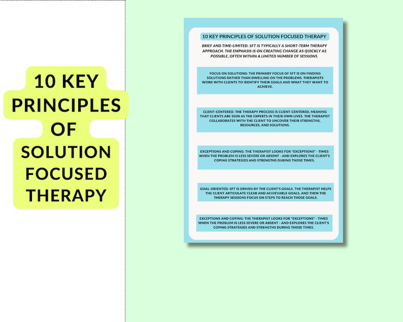 Solution Focused Therapy Worksheets/100 Questions for Solution Focused ...