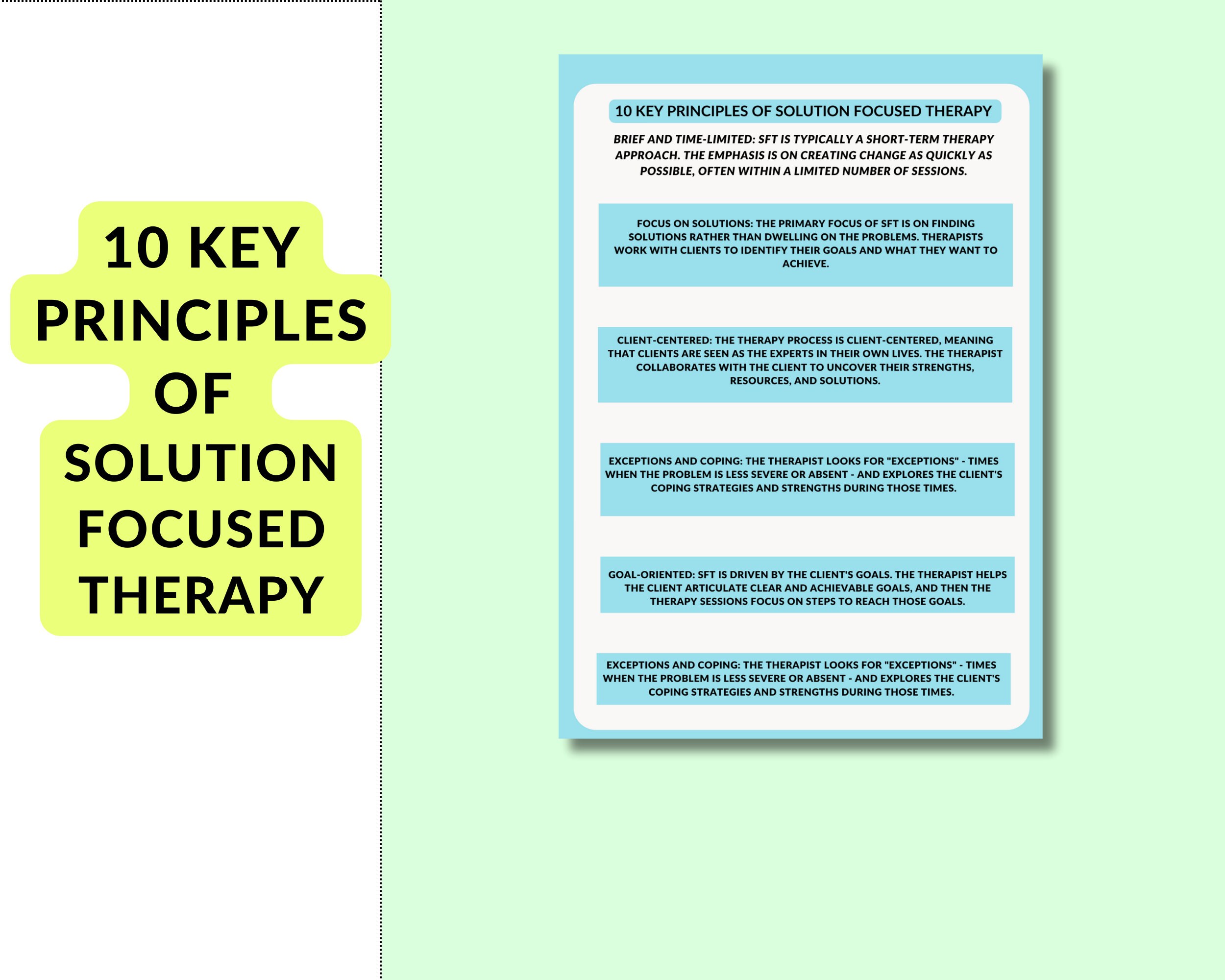 Solution Focused Therapy Worksheets/100 Questions for Solution Focused ...