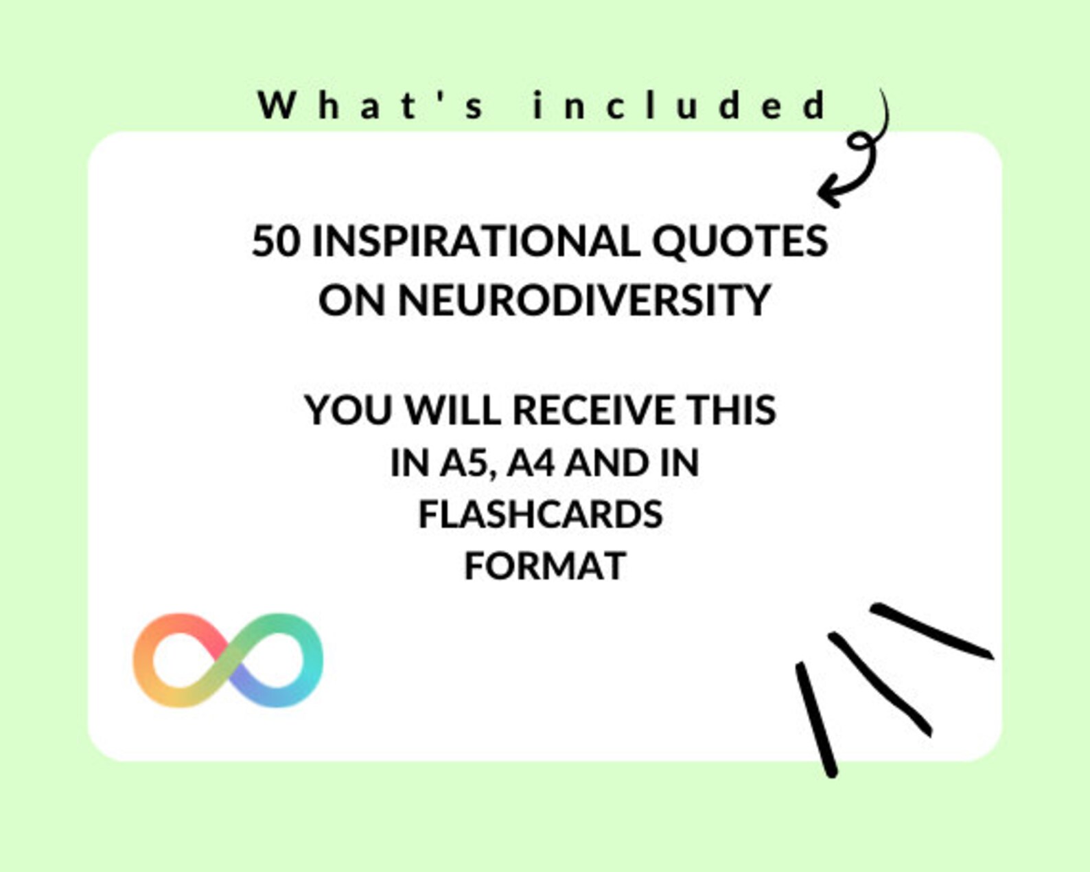 Neurodivergent Inspirational Quotes, Neurodiversity Flashcards ...