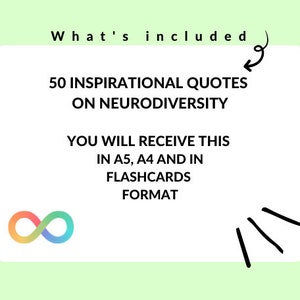 Neurodivergent Inspirational Quotes, Neurodiversity Flashcards ...