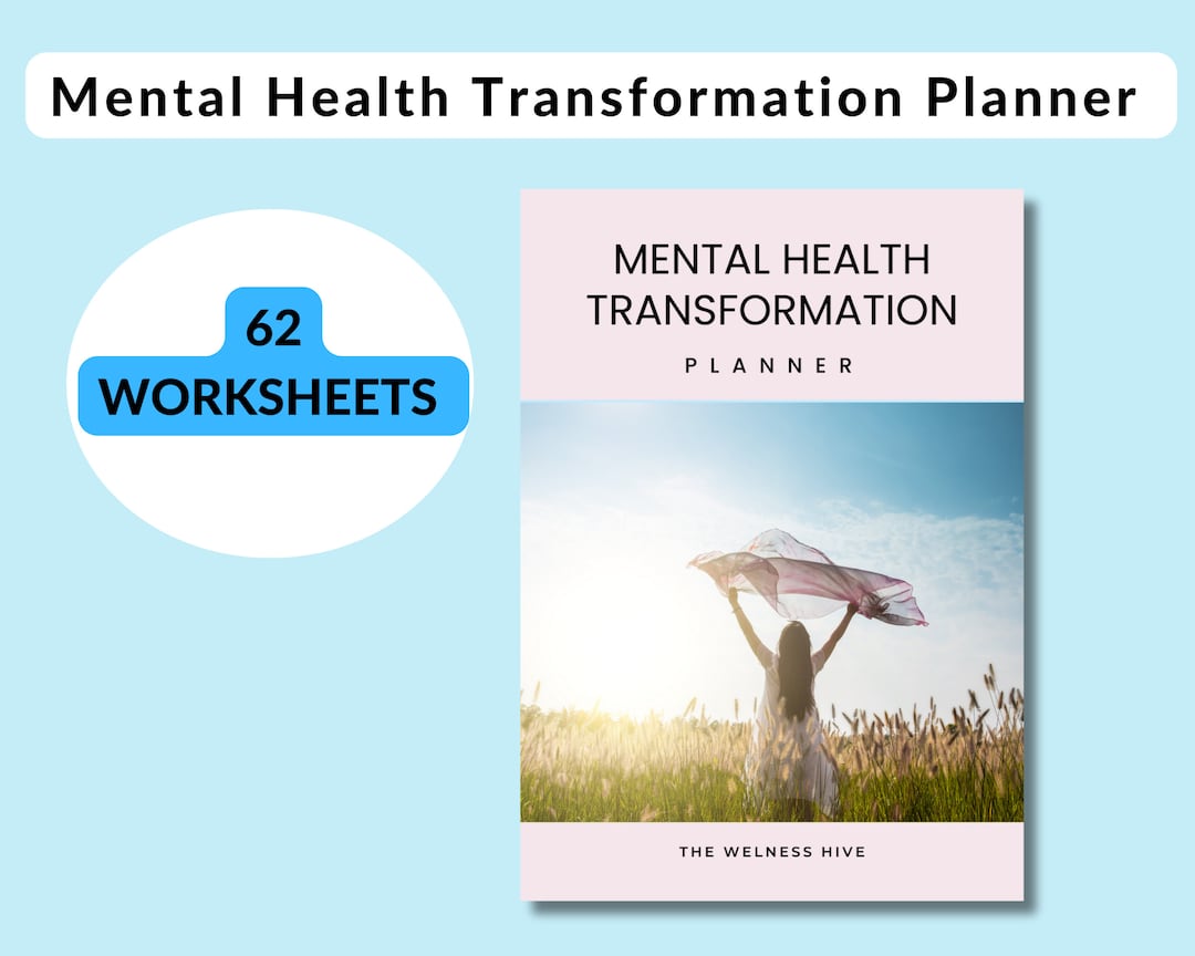 Mental Health Planner/62 Worksheets for Wellbeing/mental Health ...