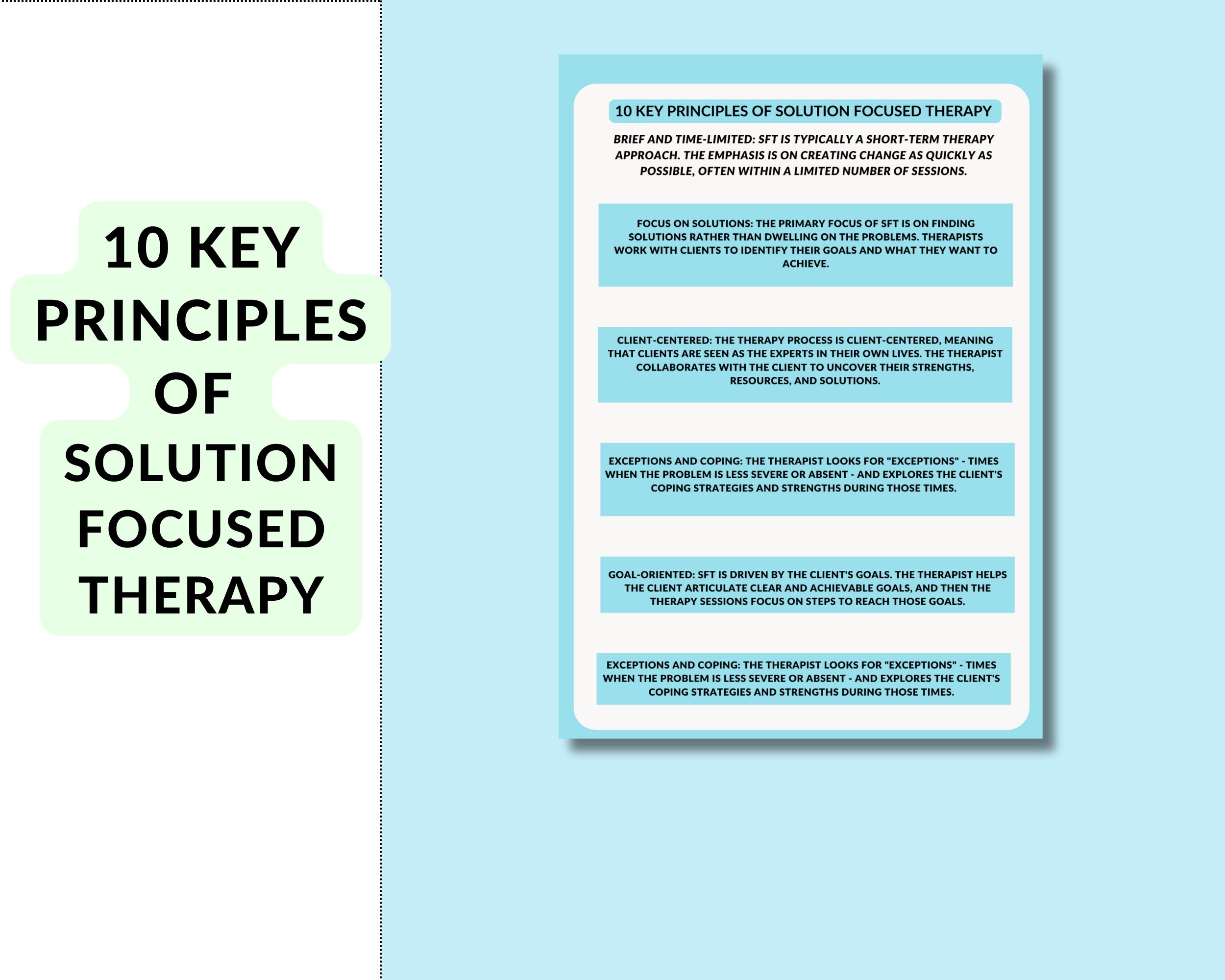 Solution Focused Therapy Worksheets/100 Questions for Solution - Etsy ...