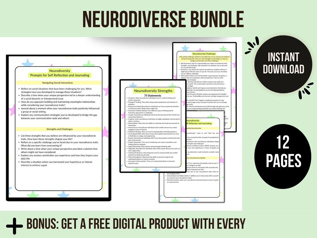 Neurodiversity Self-reflection Questions/positive Affirmations ...