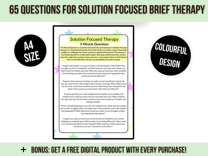 Solution Focused Therapy for the Therapy Room/brief Focused Therapy ...