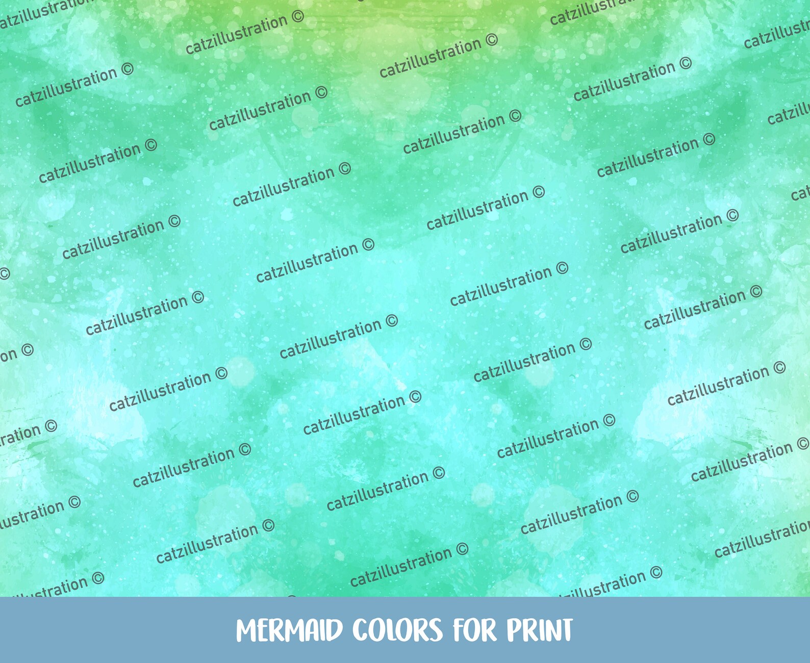 Mermaid Tale Birthday Cake Topper. Digital Bundle - Etsy