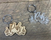 Pah Keychain American Sign Language Pah ASL Slang - Etsy