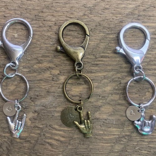 Sign Language ASL Keychain I Love You Sign Language ASL | Etsy