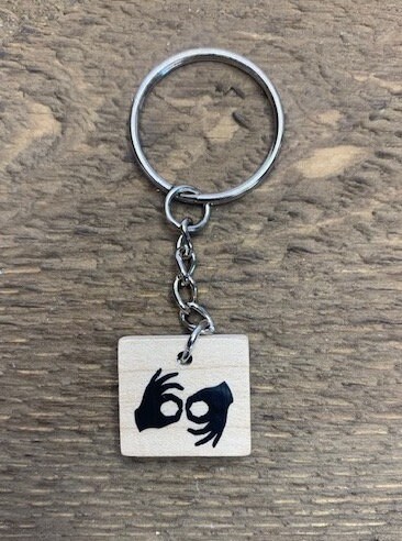 Interpreter Sign American Sign Language Keychain ASL | Etsy