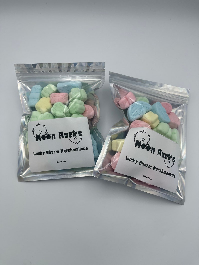 Lucky Charm Marshmallows Freeze Dried Moon Rock Candy | Moon Rock Candy ...