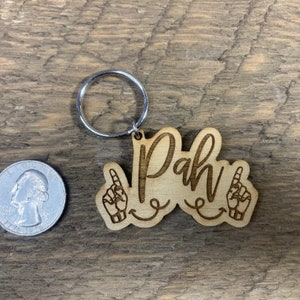 Pah Keychain | American Sign Language Pah | ASL Slang | Interpreter ...