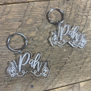 Pah Keychain | American Sign Language Pah | ASL Slang | Interpreter ...