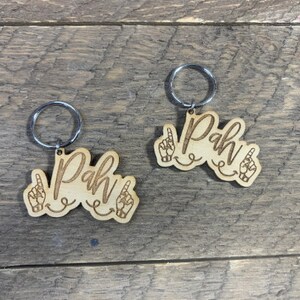 Pah Keychain | American Sign Language Pah | ASL Slang | Interpreter ...