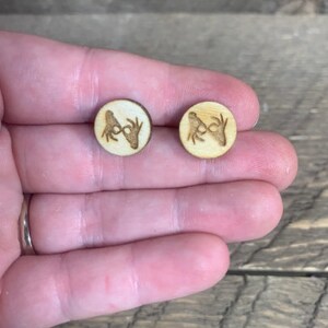 Interpreter Earrings |american Sign Language Interpreter | ASL Stud ...