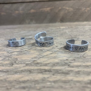 Sign Language ASL Ring, I Love You Sign Language, ASL Ring, Customize ...