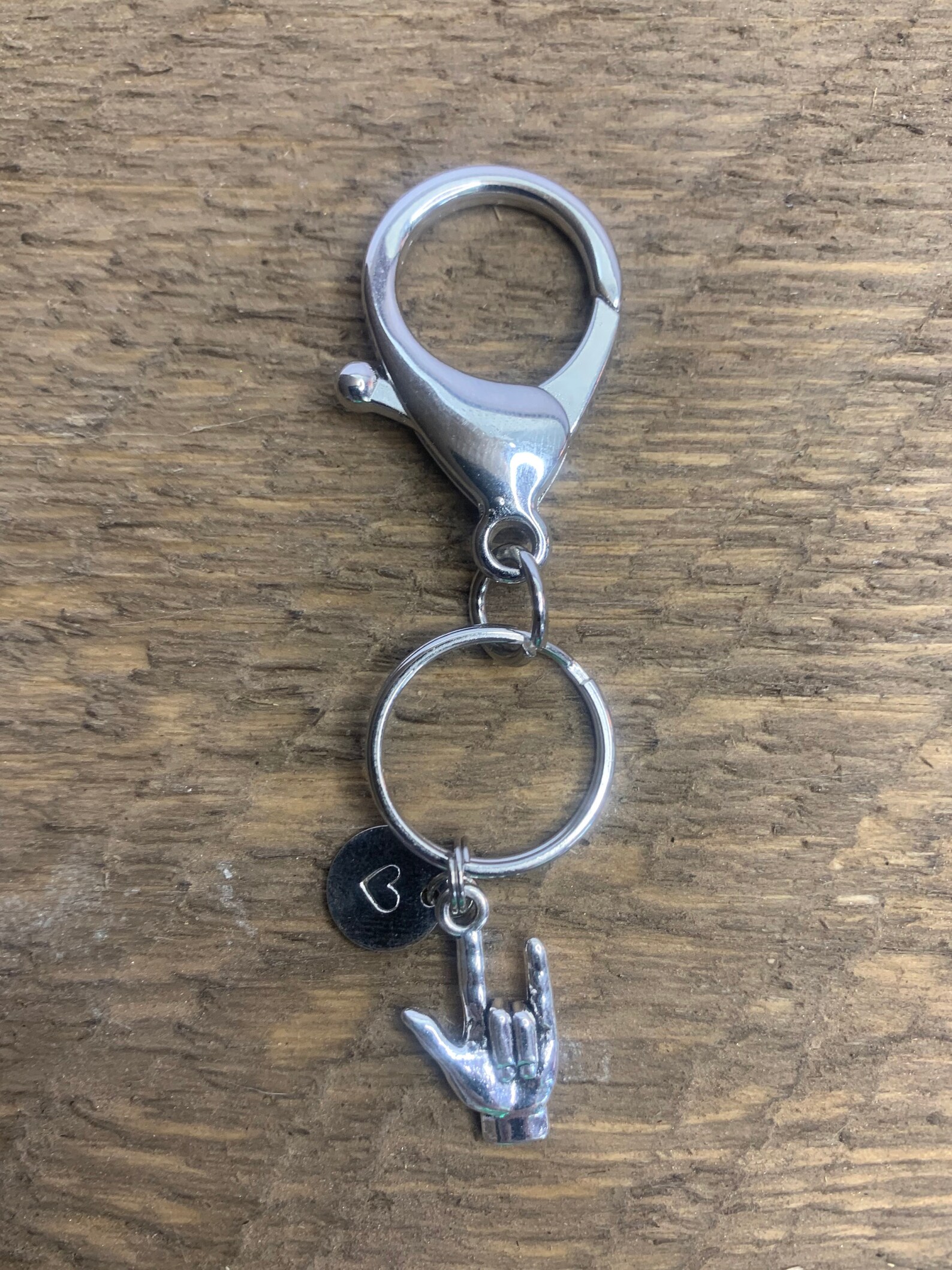 Sign Language ASL Keychain, I Love You Sign Language, ASL Keychain ...