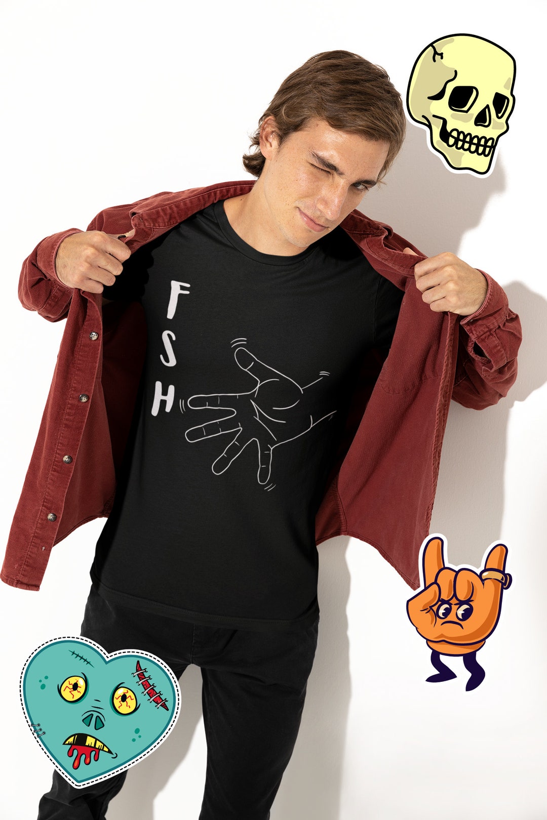 Fsh Unisex Shirt ASL Slang Shirt Sign Language Shirt - Etsy