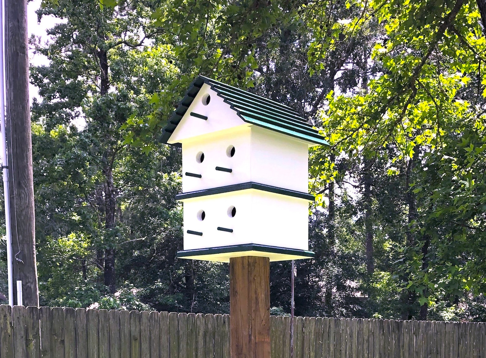 Purple Martin Birdhouse / 10-hole Version / Handmade in Texas / Fast ...
