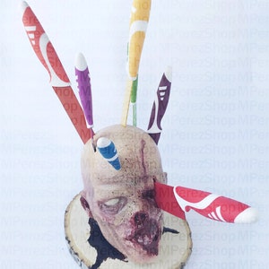 Zombie Head Knife Holder for Kitchen Storage - Etsy