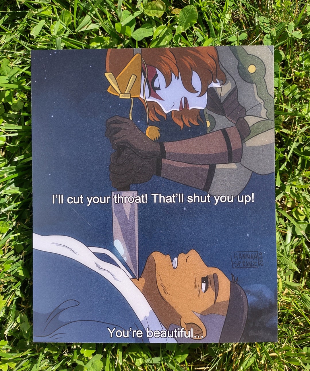 Sokka Suki Princess Mononoke 5.75x6.75 Print - Etsy