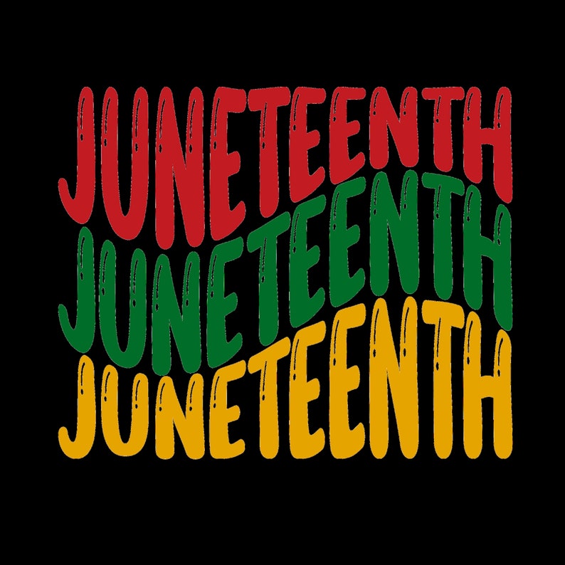 Juneteenth Retro Wave PNG - Etsy