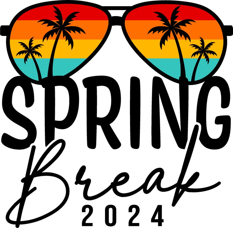 Spring Break PNG Bundle for Sublimation 5 Pngs - Etsy