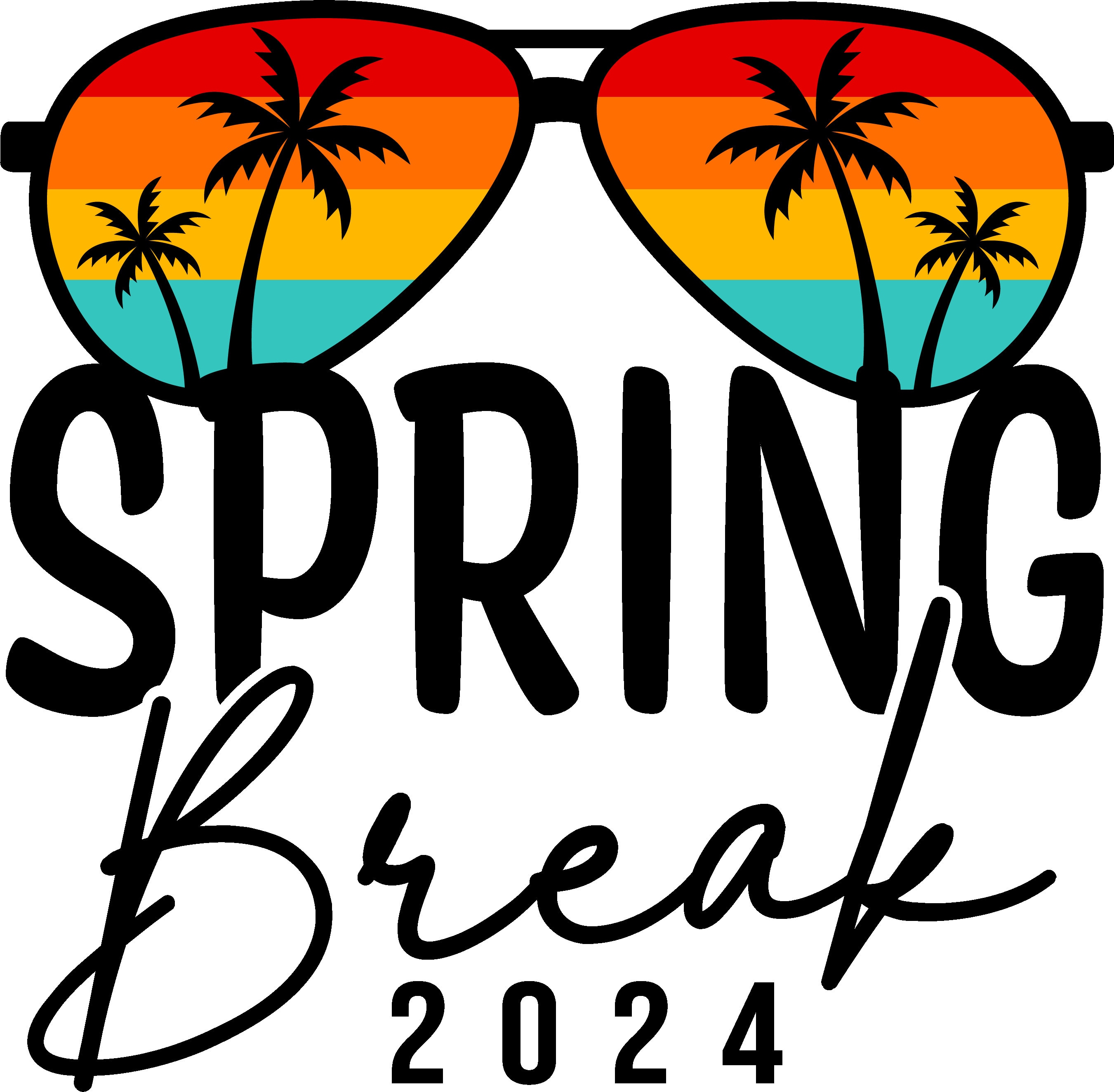 Spring Break PNG Bundle for Sublimation 5 Pngs - Etsy