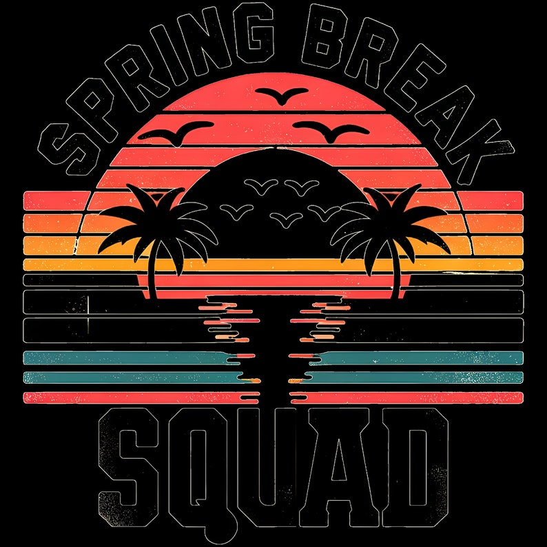 Spring Break PNG Bundle for Sublimation 5 Pngs - Etsy