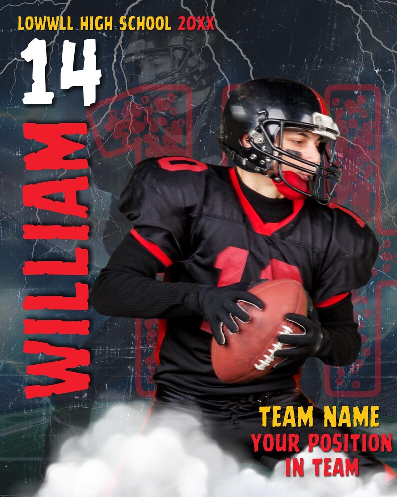 Football Poster Templates, 34 Files - Etsy